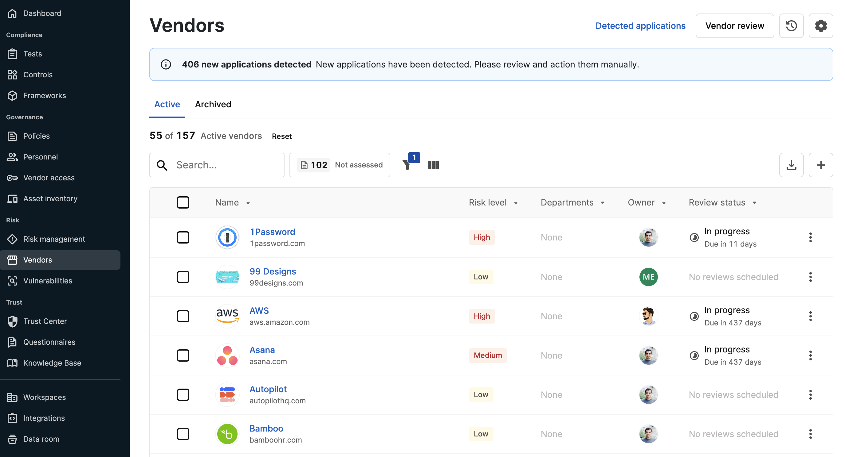 Vendor Risk Management (VRM) - Full Guide – Secureframe Help Center