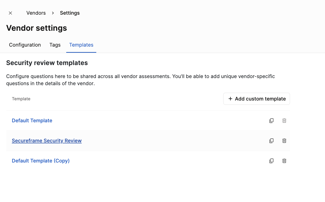 Vendor Risk Management (VRM) - Full Guide – Secureframe Help Center