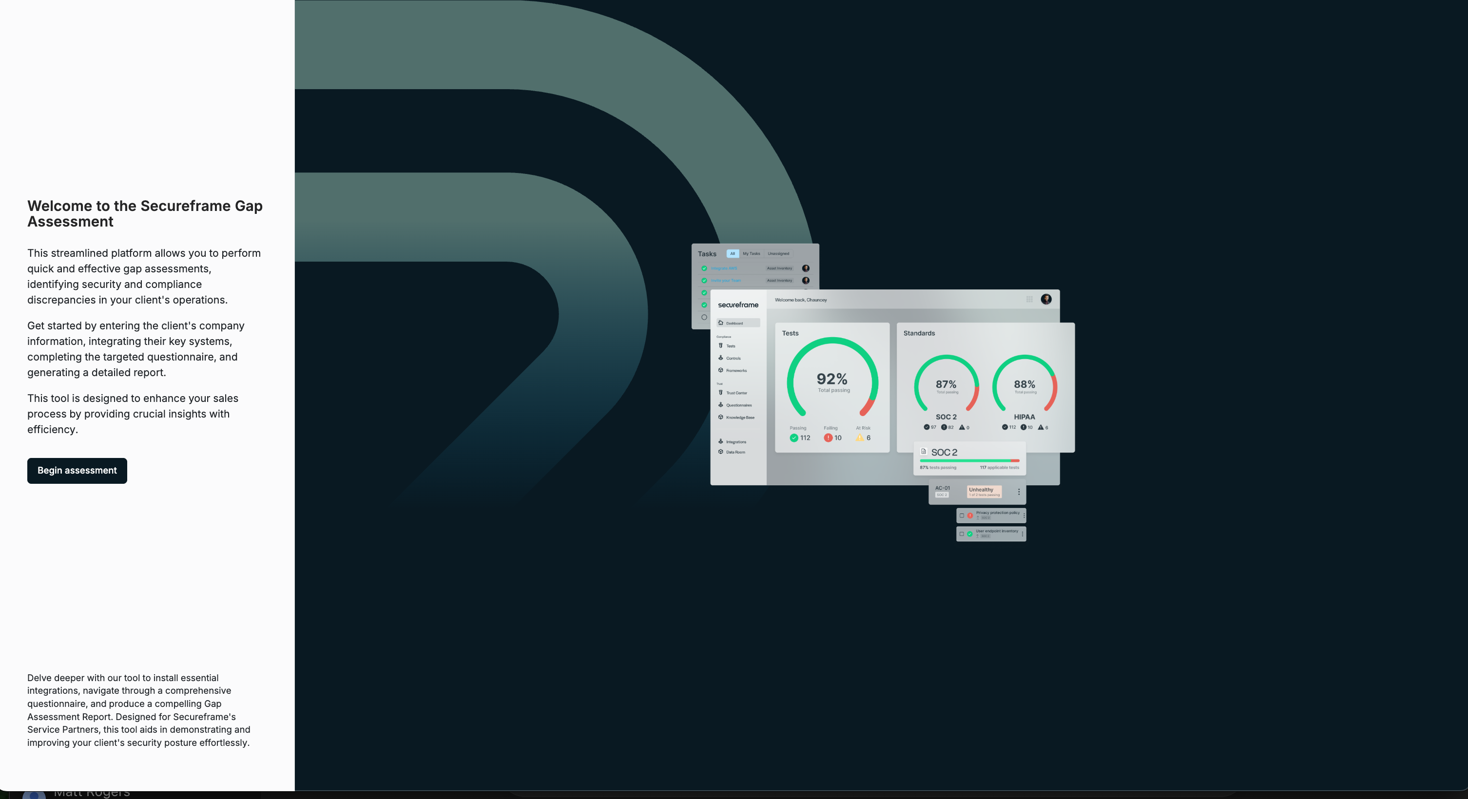 Gap Assessment Tool – Secureframe Help Center